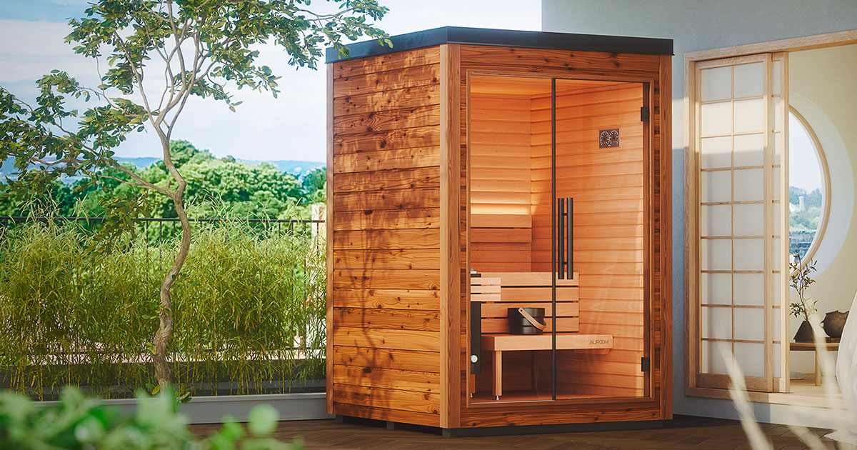 Saună Exterioară Finlandeză Mira Small Auroom® | Hidrostyle
